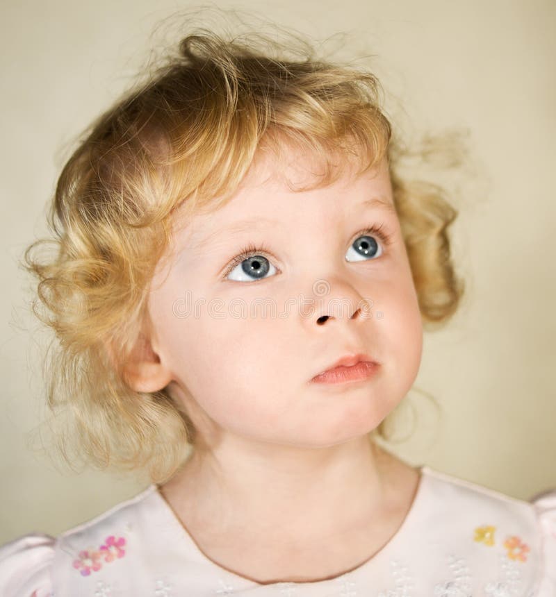 Portrait of little girl stock image. Image of children - 24224095