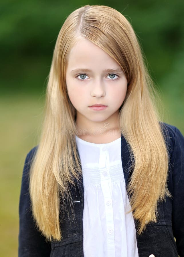 Portrait of little girl stock image. Image of gaiety - 58928981