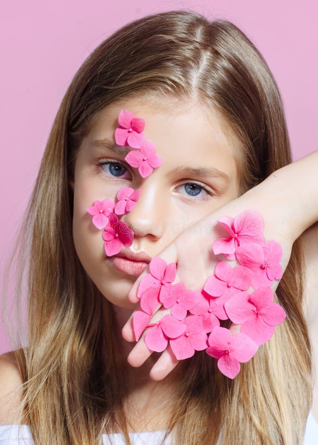 Portrait of Little Model Girl Stock Image - Image of girl, clothes ...