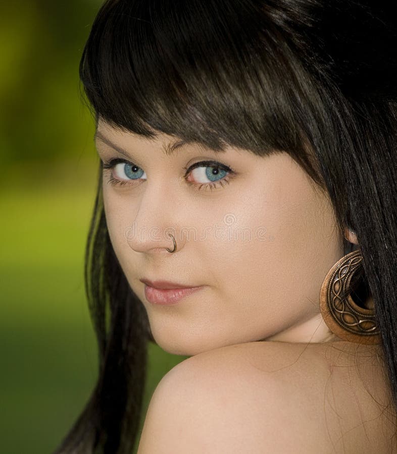 Portrait Of A Lovely Young Lady Stock Photo - Image of hair, healthy ...