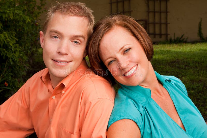 Portrait of a Loving Couple Smiling. Stock Image - Image of carefree ...
