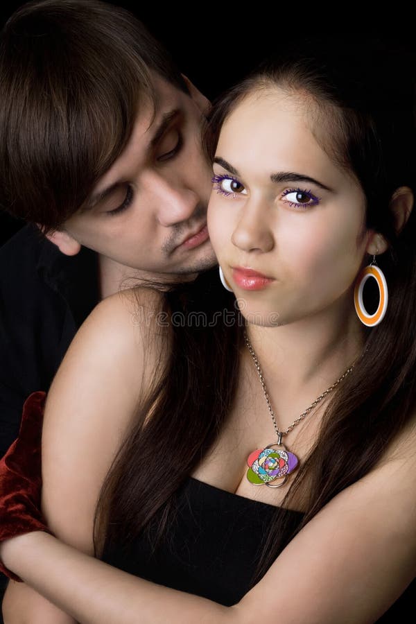 Portrait of the Loving Young Couple Stock Image - Image of loving, pair ...