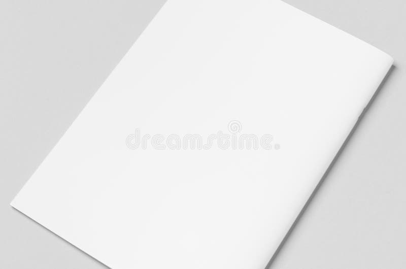 A4 Portrait Magazine Catalog Mockup Cover Backside Saddle Stitch Stock ...