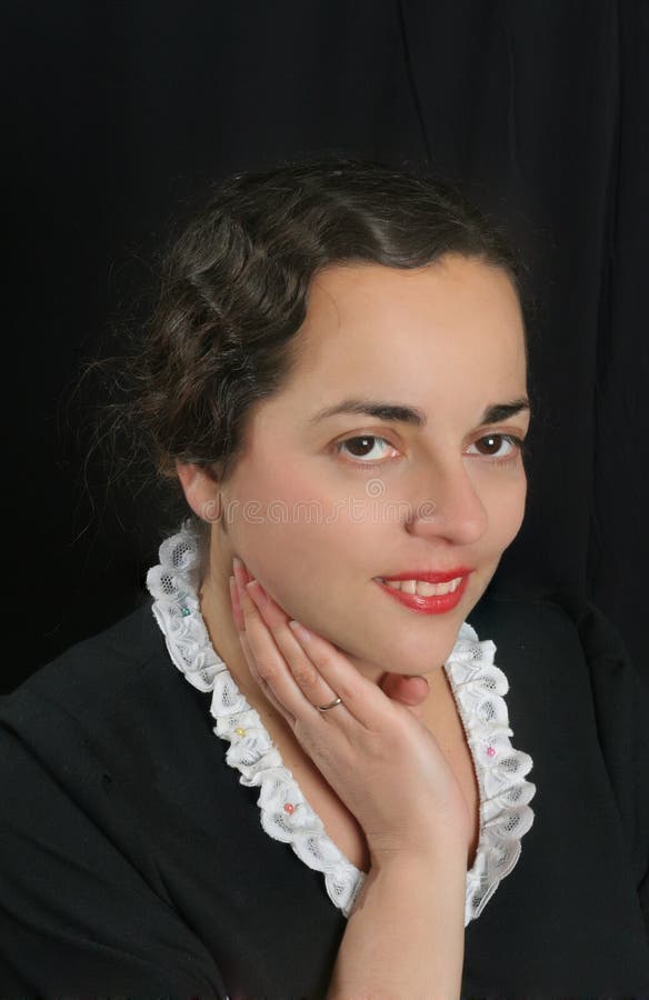 Portrait of Maid Tidying Hotel Room Stock Photo - Image of service ...
