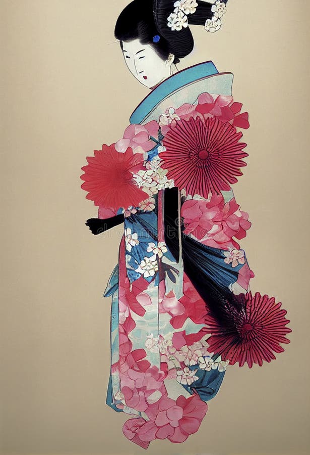 Portrait of a Maiko Geisha in Gion Kyoto. AI GENERATIVE. Stock Photo ... Portrait of a Maiko Geisha in Gion Kyoto. AI GENERATIVE. Stock Photo ...