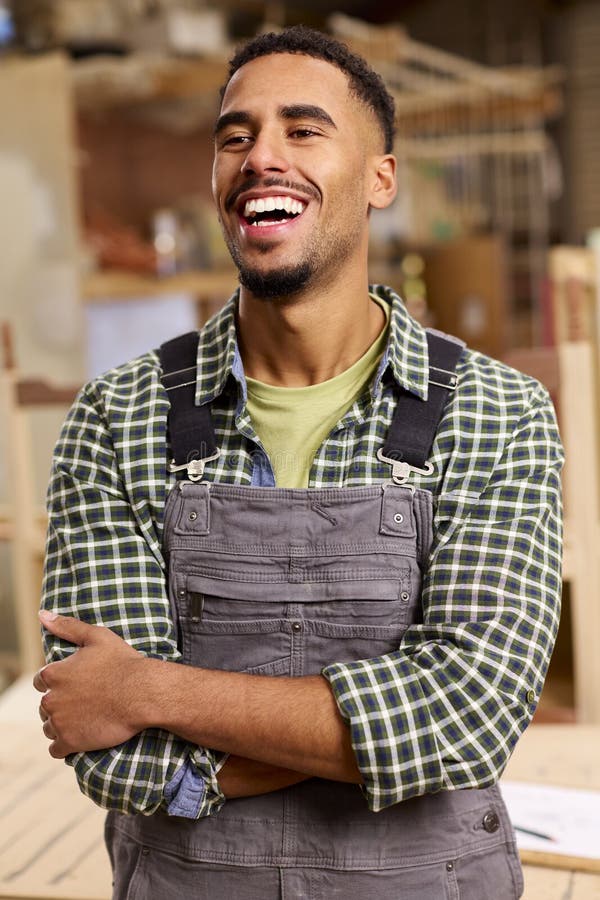 Portrait of Apprentice Engineer in Factory Stock Photo - Image of ...