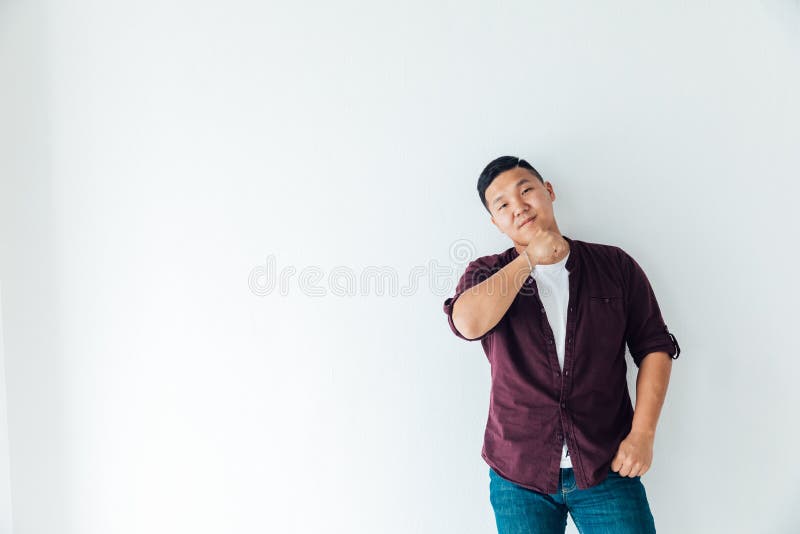Portrait of a Male Asian Dancer in a White Hall Stock Photo - Image of ...