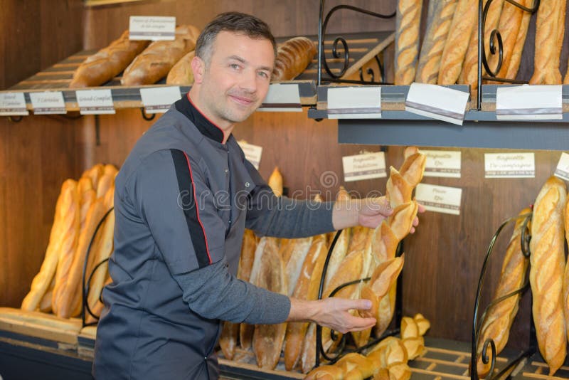 Portrait of male baker stock image. Image of pastry - 123022347