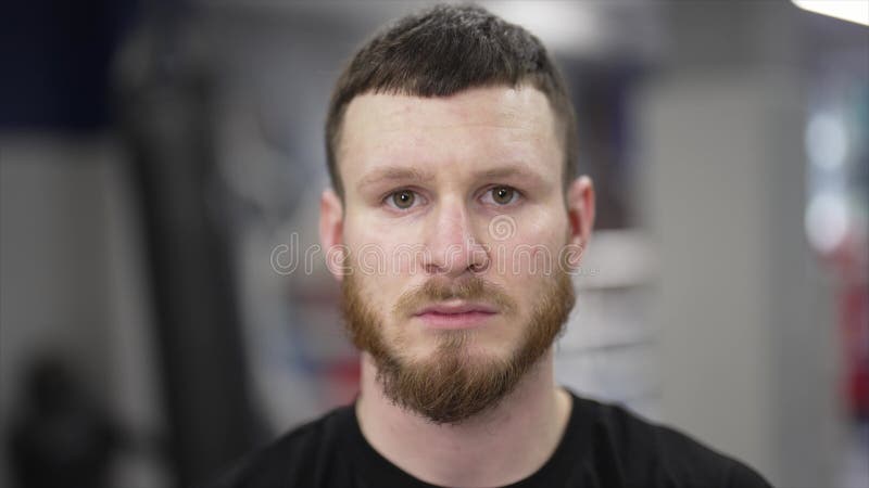 Portrait of a Male Boxer in the Gym Stock Footage - Video of active ...
