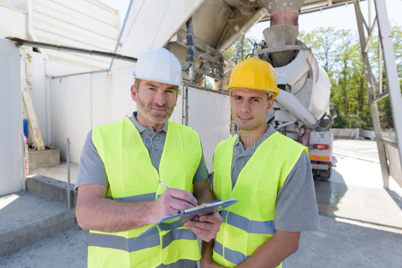 Portrait Male Construction Worker on Building Site Stock Image - Image ...