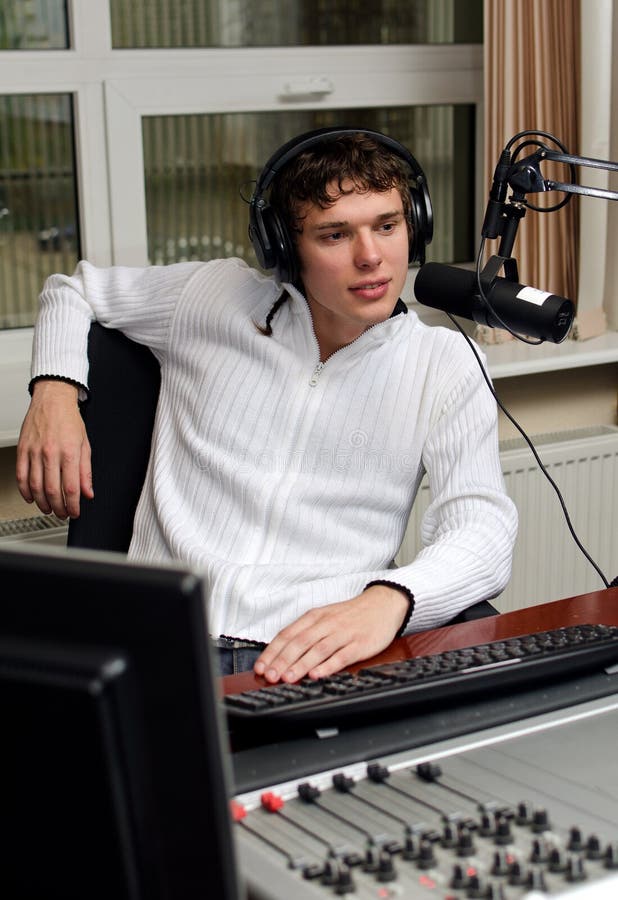 Portrait of male dj stock photo. Image of host, portrait - 27021618