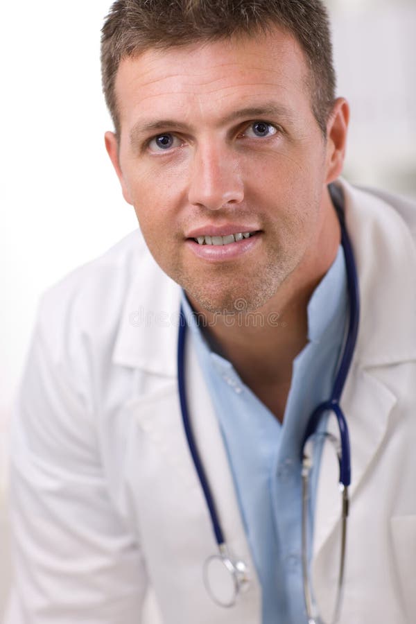Face of Successful Male Doctor Stock Image - Image of hospital ...