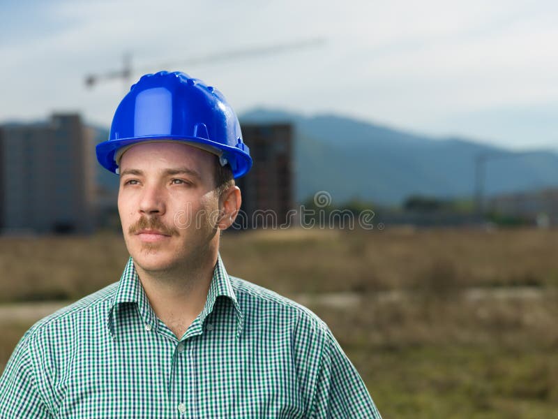 Portrait of male engineer stock image. Image of industry - 45341051