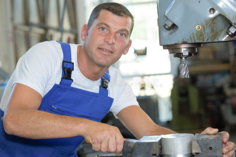 Portrait Male Engineer at Work Stock Image - Image of work, electric ...