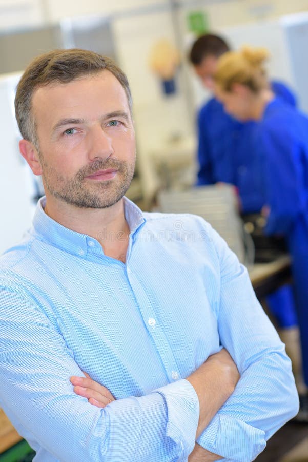 Portrait Male Lecturer Posing Stock Image - Image of hiring, skill ...