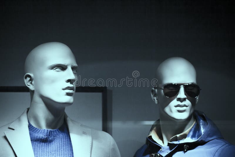 Portrait of a Male Mannequin with Mysterious Expression Stock Image ...