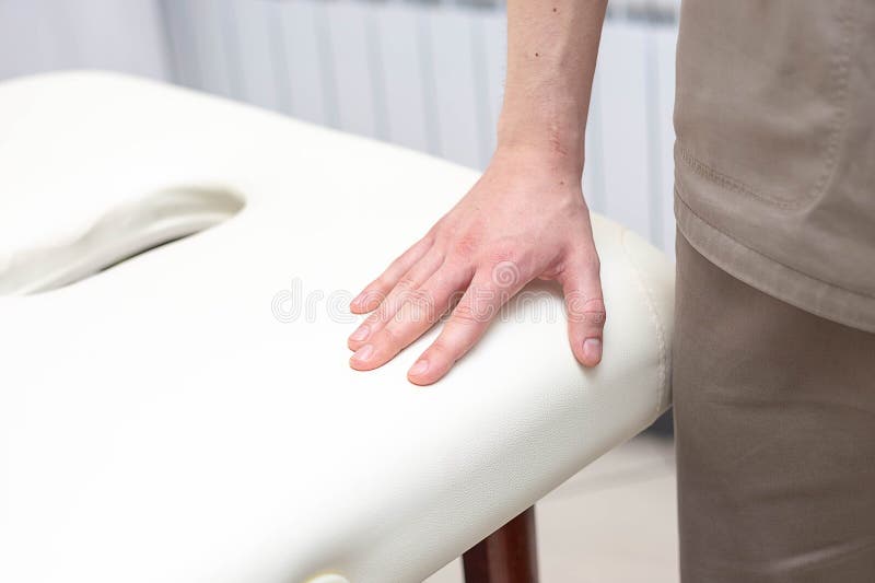 Portrait Of A Male Masseur Specialist At A Spa Center Stock Image