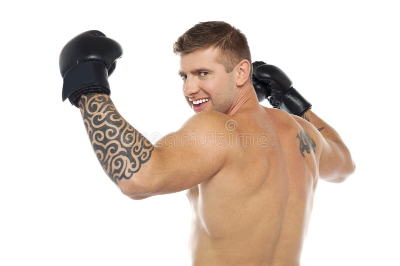 Portrait of Male Winner Boxer, Champion Stock Image - Image of boxer ...