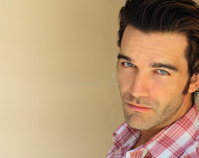 Portrait of a Handsome Spanish Man Smiling at the Camera Stock Photo ...