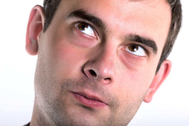 Man with Arrogant Expression Stock Image - Image of punchy, eyebrows ...