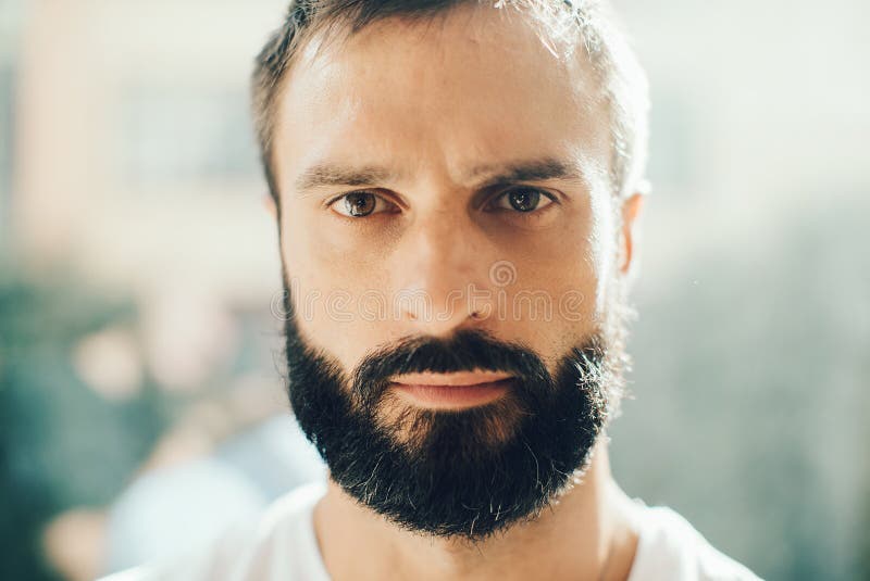 Portrait of a Man on the Blure Background Stock Photo - Image of ...