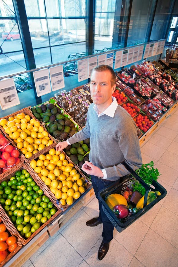 Portrait of a Man Buying Fruits Stock Image - Image of choice, buying ...