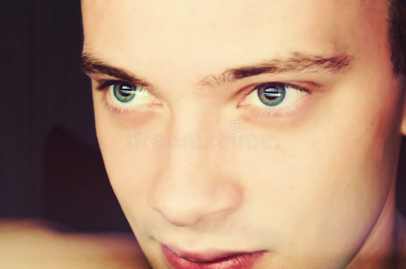 Portrait of a Man with Expressive Stock Image - Image of fashion, beard ...