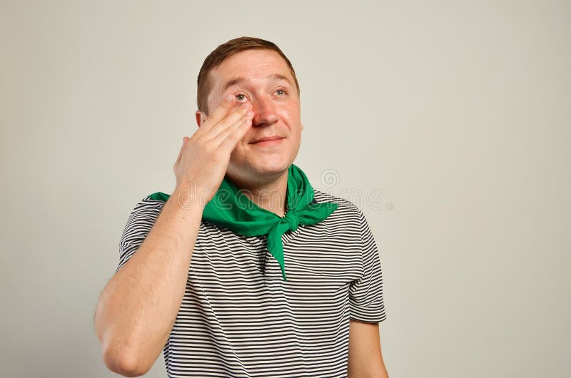 Portrait of a Man with Expressive Face Stock Image - Image of friendly ...