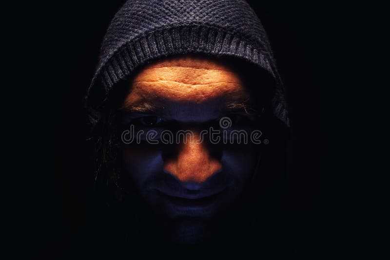 Portrait of a Man with Hood Stock Image - Image of lifestyle, happy ...