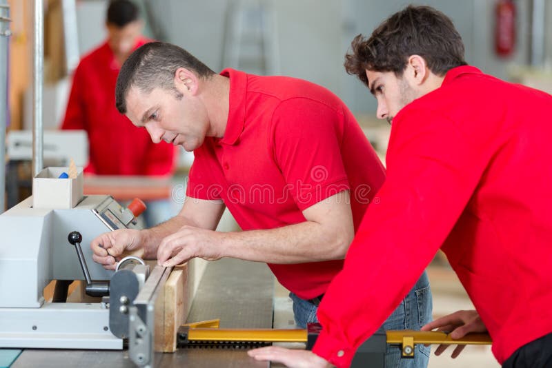 Portrait Man Inspecting Billboard Machine Stock Image - Image of ...