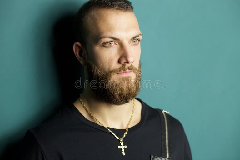 Portrait of Man Lost in His Thoughts Stock Photo - Image of religion ...