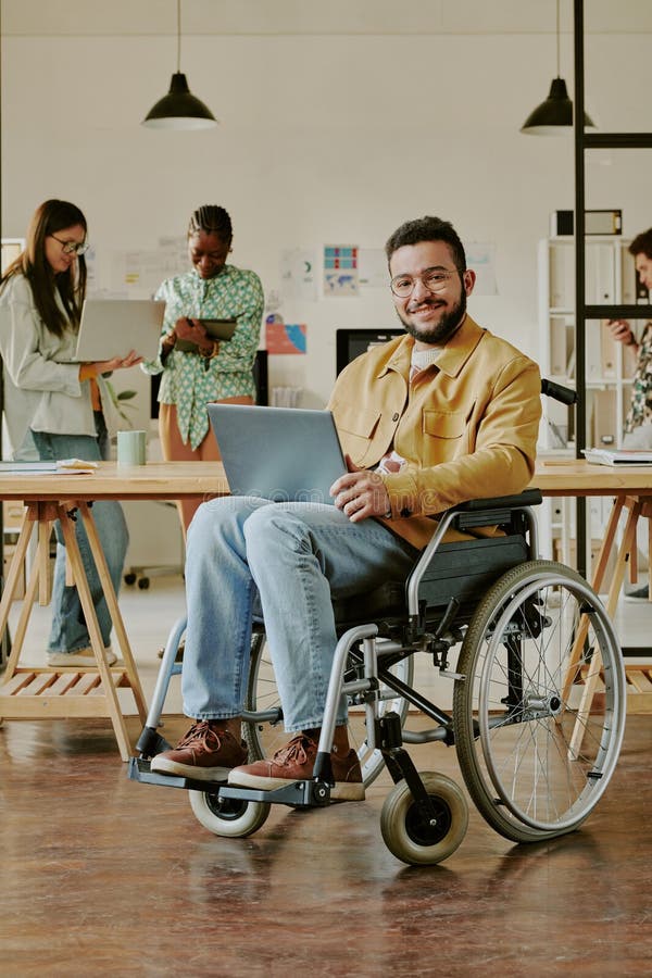 Portrait of Man in Office stock photo. Image of workspace - 374059728