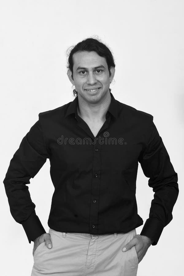 A man on white background stock image. Image of friendly - 239514809