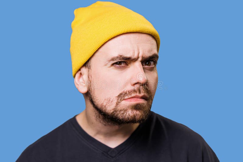 Portrait of a Man S Serious Expression As he is Concentrated and ...