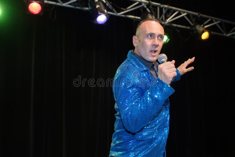 Portrait man singing stock image. Image of musician - 247462873