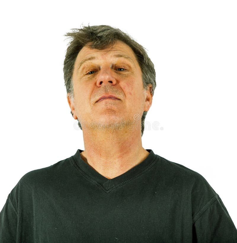 Portrait of man in sorrow stock photo. Image of intelligent - 26943544