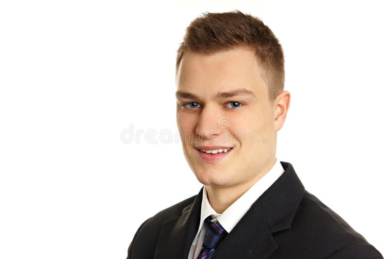Portrait man in suit stock photo. Image of smile, young - 40566862