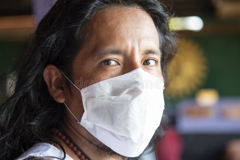 Portrait of Man with Veil Sitting in the Restaurant Stock Photo - Image ...