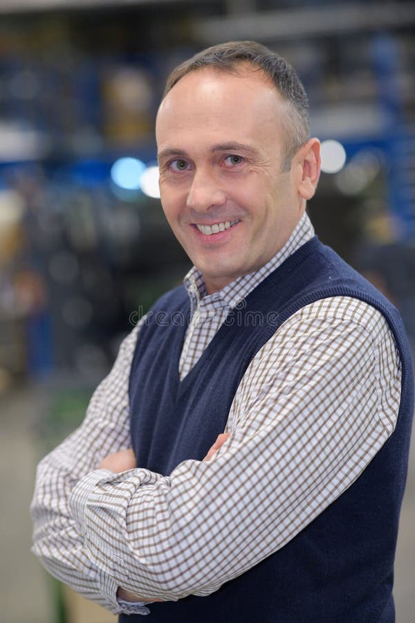 Portrait Manager in Warehouse Stock Photo - Image of person, freight ...