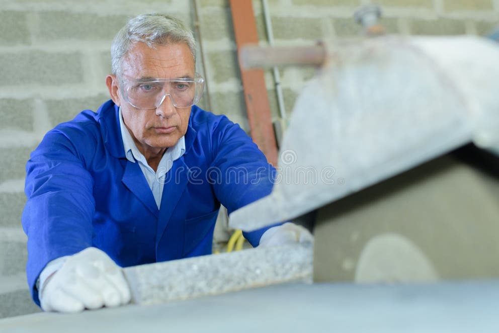 Portrait mason at work stock photo. Image of bricklayer - 321917564