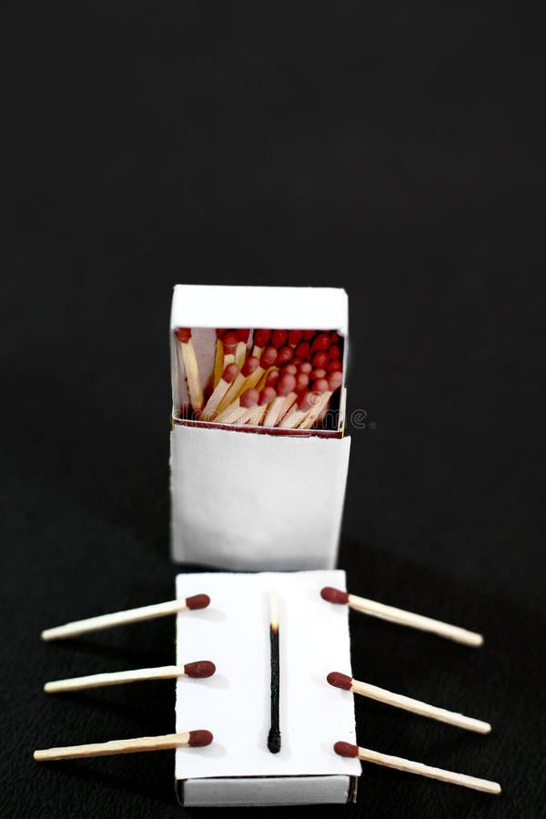 Portrait of Matchstick Design Stock Photo - Image of matches, abstract ...