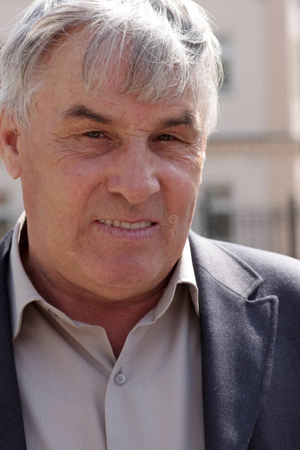 Portrait of mature man stock photo. Image of cheerful - 24660266