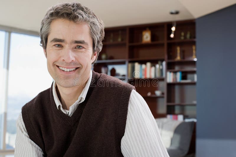 Portrait of a mature man stock image. Image of casual - 62806313