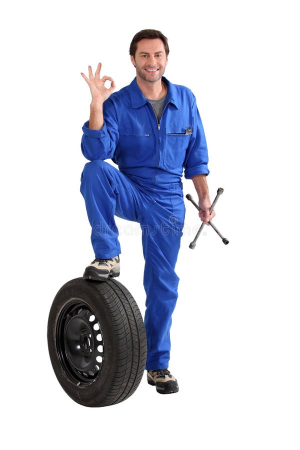 Portrait a mechanic stock photo. Image of professional - 22250056