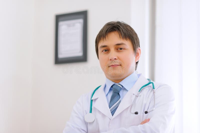 Portrait of medical doctor stock photo. Image of portrait - 23133256