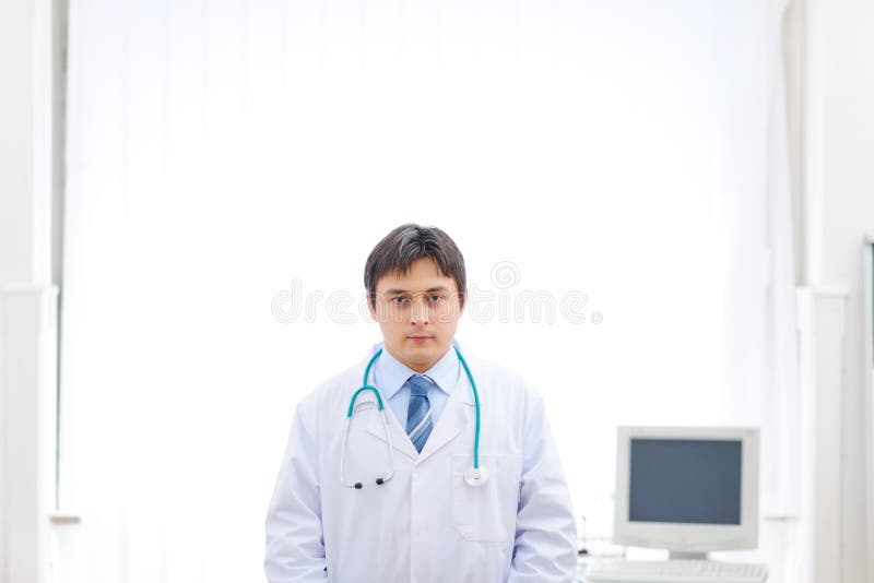 Portrait of Medical Doctor at Office Stock Photo - Image of medic ...