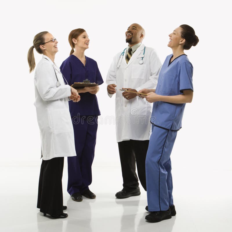 Healthcare Workers Portrait Stock Image - Image of portrait, american ...
