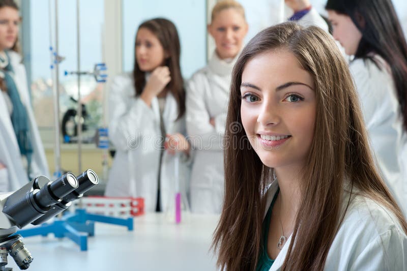 Portrait of Medical Students Stock Photo - Image of scientific, female ...