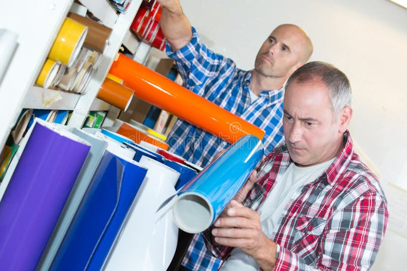 Portrait Men Checking Product Stock Image - Image of check, supervisor ...