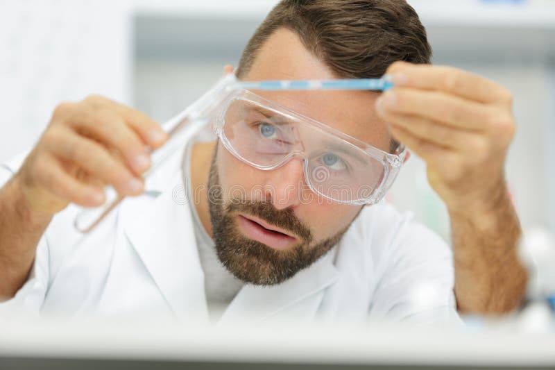 Portrait Microbiological Laboratory Test Stock Image - Image of ...